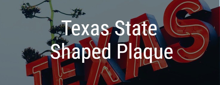 State Shaped Plaques - with same shaped plates! A+ BBB Rating